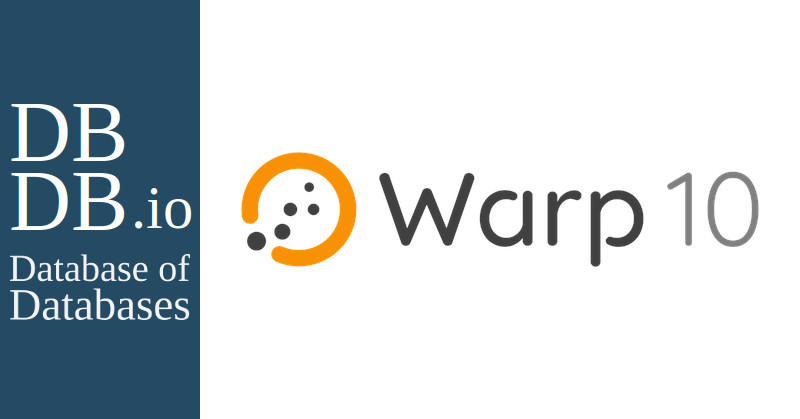 Warp 10 - Database of Databases